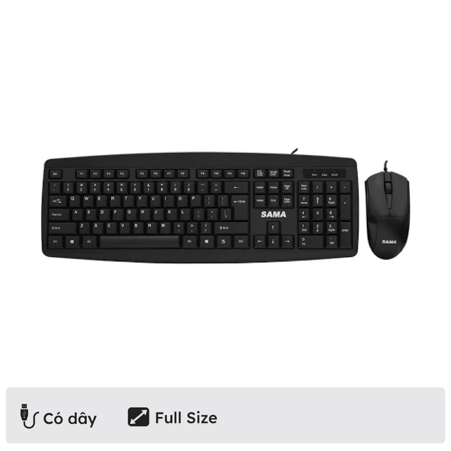 SAMA GT200 Wired Office Series Keyboard and Mouse Combo | Moosto Online