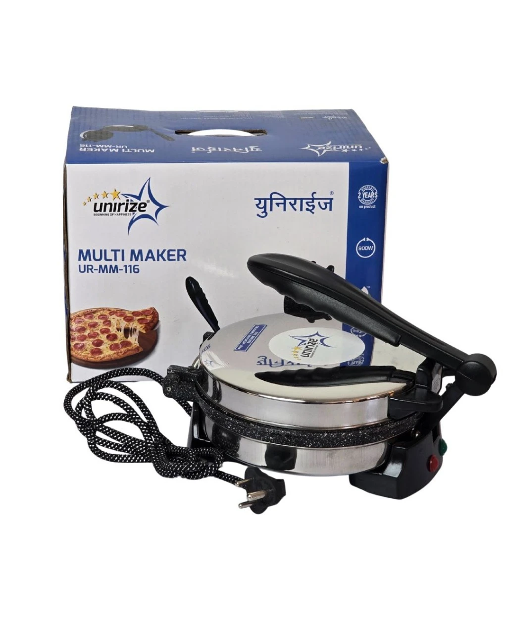 UNIRIZE Multi Maker UR-MM-116 - 500W Electric Chapati, Roti & Pizza ...