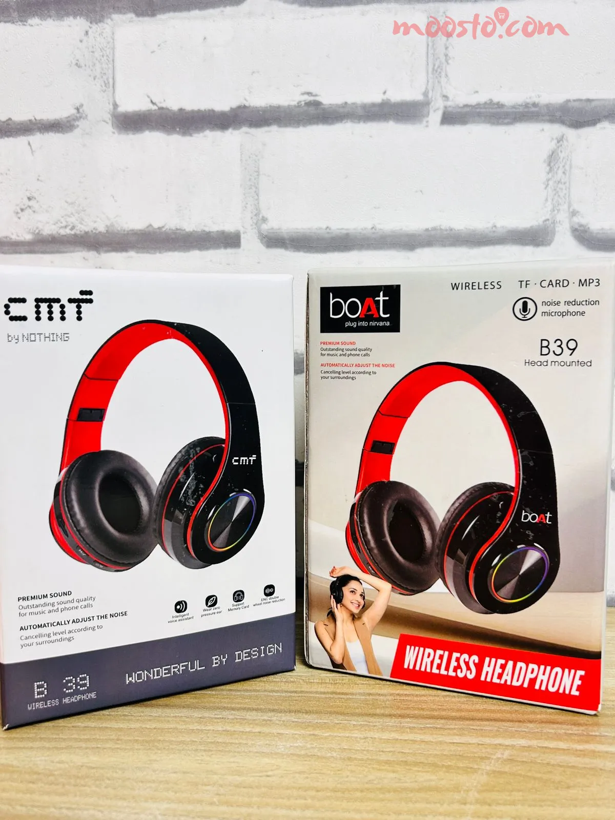 B39 Head Mounted Wireless Headphones – Bluetooth & Wired Headphones ...