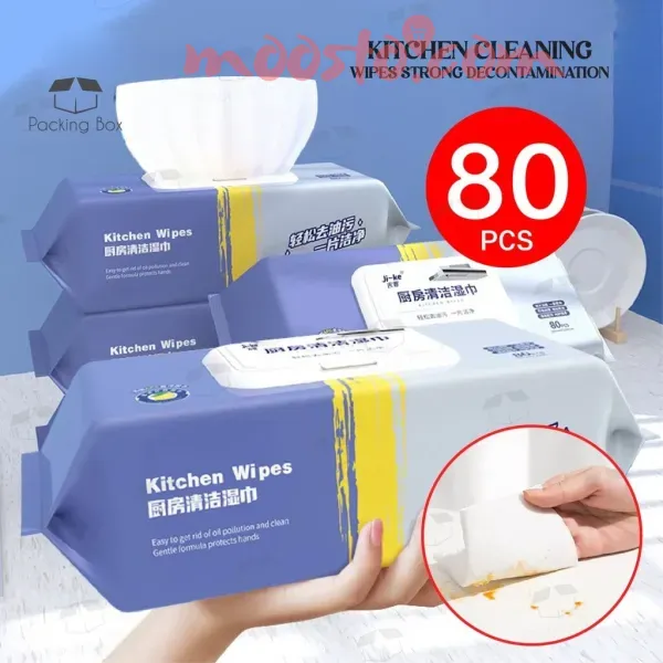Kitchen Cleaning Wipes Decontamination Wet Wipes Multi-Functional ...